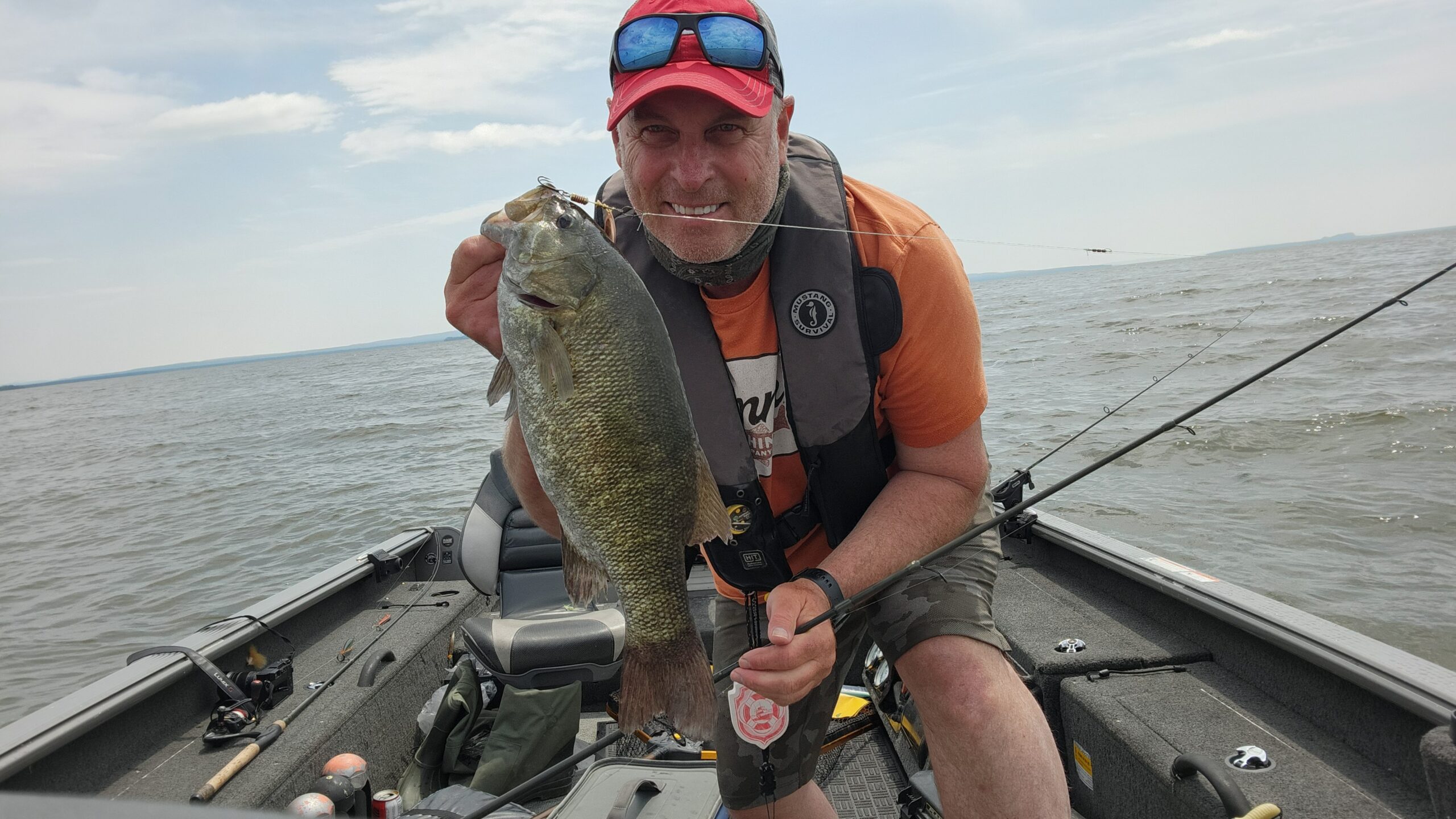 Gord Ellis with a big water bass that hit a spinner G Ellis photo ...